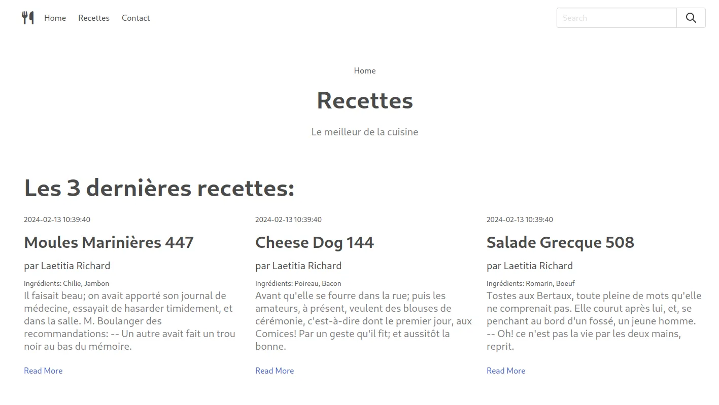 Laravel - activité | Rodriguez F. Cours